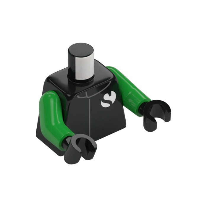 LEGO KICK Sauber F1 Team C44 Driver Minifig Torso (973) | Brick Owl ...