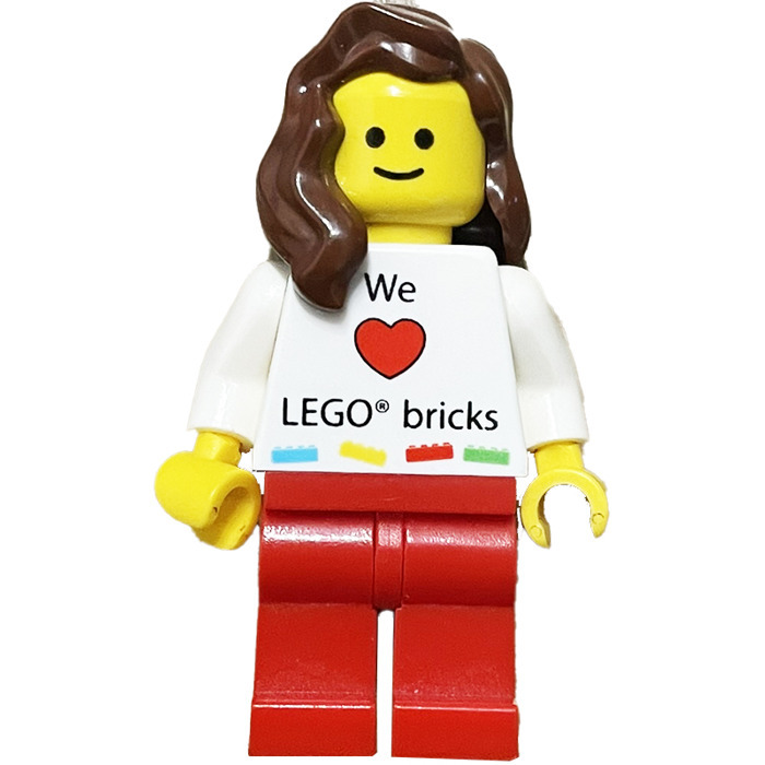 LEGO Kladno Girl We Heart LEGO bricks Minifigure | Brick Owl - LEGO ...