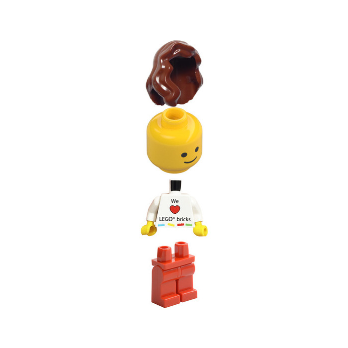 LEGO Kladno Girl We Heart LEGO bricks Minifigure | Brick Owl
