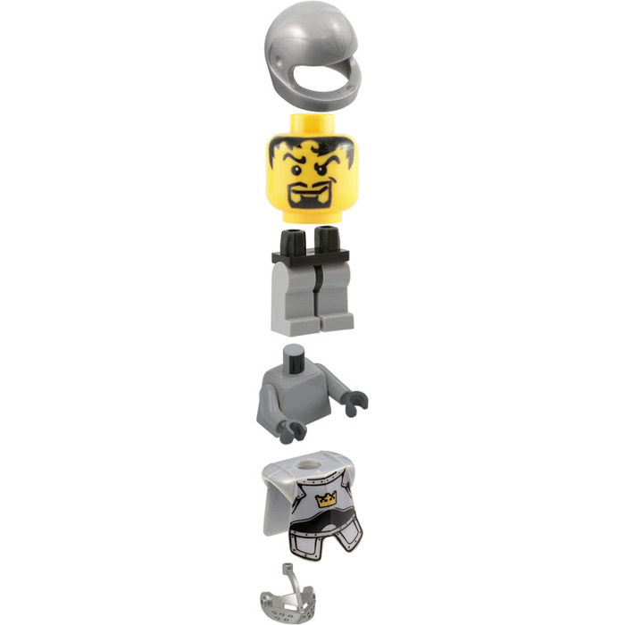 LEGO Knight with Breastplate and Helmet with Silver Visor Minifigure ...