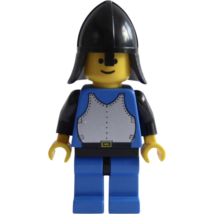 LEGO Knight with Breastplate, Blue Tunic and Legs, Black Arms and Hips ...