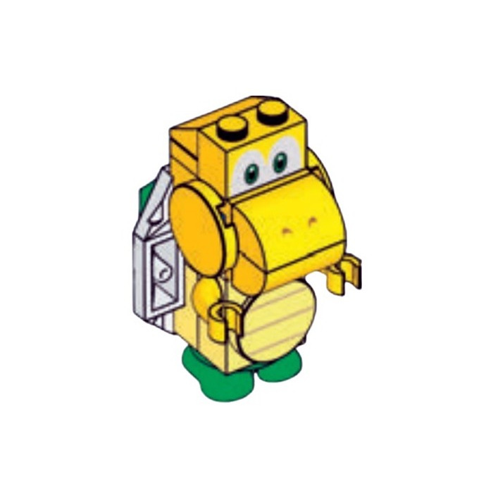LEGO Koopa Troopa with Scanner Code (Yellow Lines) Minifigure | Brick ...