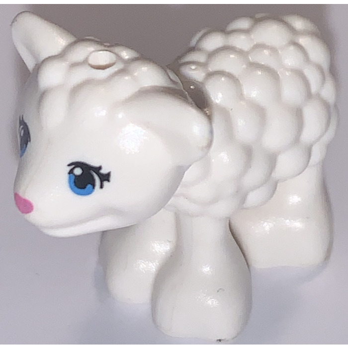 LEGO Lamb with Dark Pink Nose and Eyelashes (15696) | Brick Owl - LEGO ...