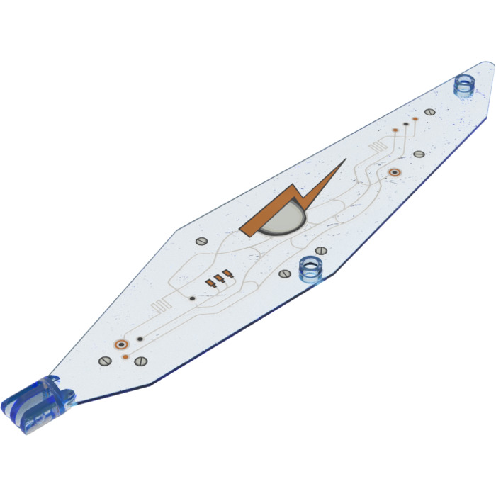 LEGO Large Insectoid Wing with Arm Hinge with Circuitry and Zig-zag ...