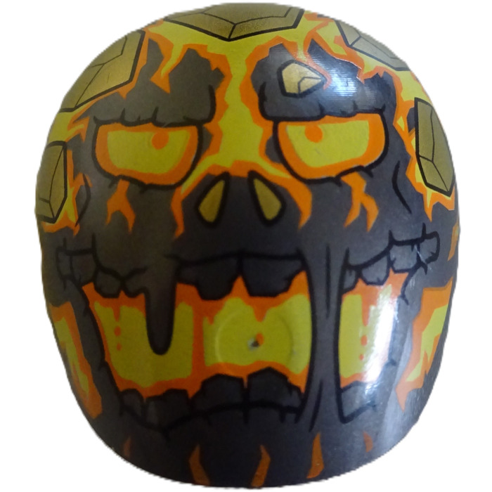 LEGO Large Round Shoulder Armor with Molten Man Decoration (21560 / ...