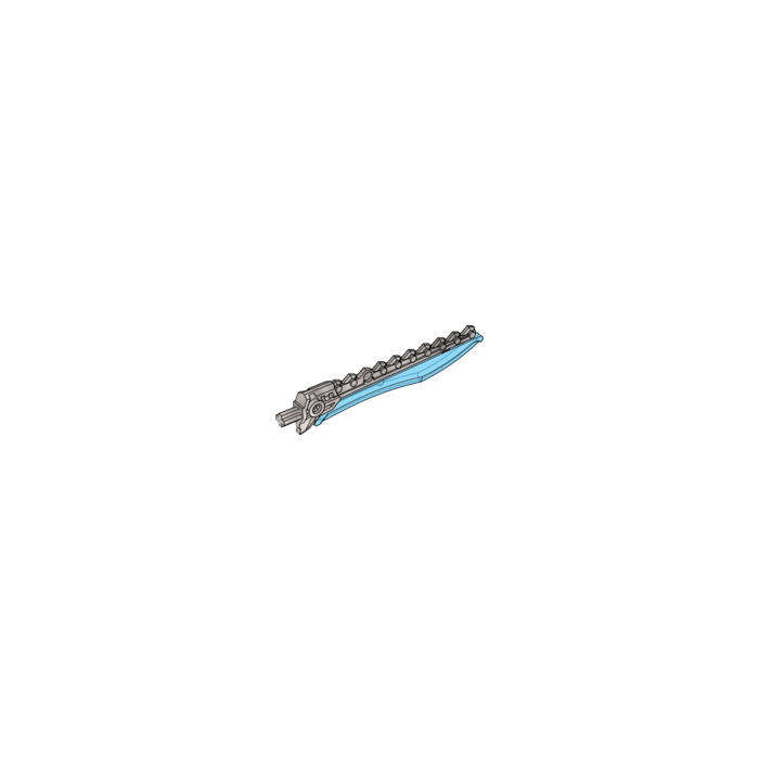 LEGO Large Sword with Saw and Transparent Dark Blue Blade (98568 ...