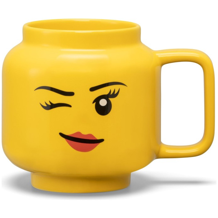 LEGO Large Winking Girl Ceramic Mug (5007876) | Brick Owl - LEGO ...