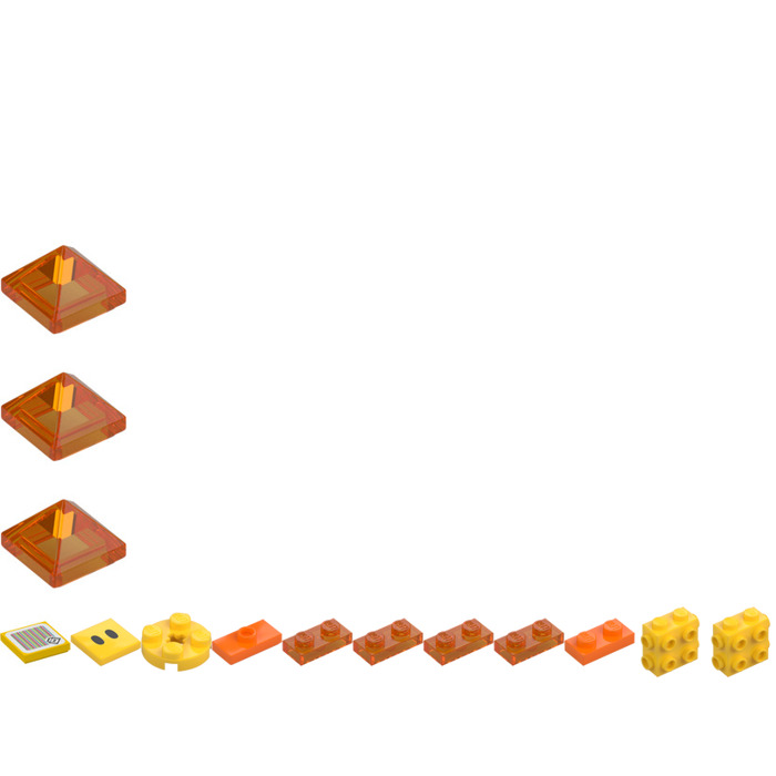 LEGO Lava Bubble with Scanner Code (Medium Azure Lines) Minifigure ...