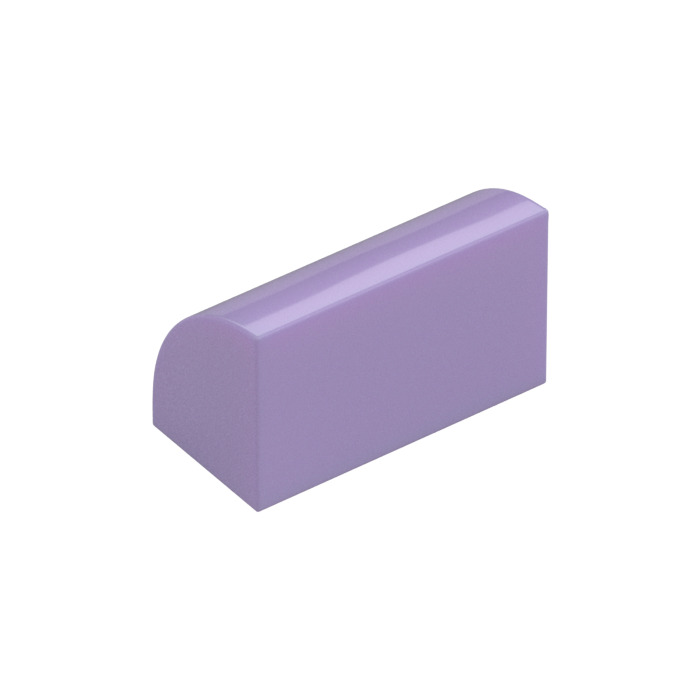 LEGO Lavender Slope 1 x 2 Curved (7134 / 37352) | Brick Owl - LEGO ...