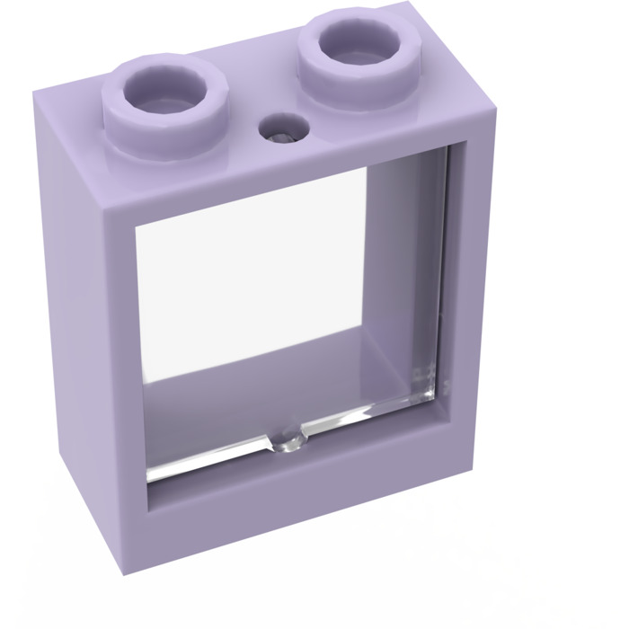 LEGO Lavender Window 1 x 2 x 2 with Transparent Glass | Brick Owl