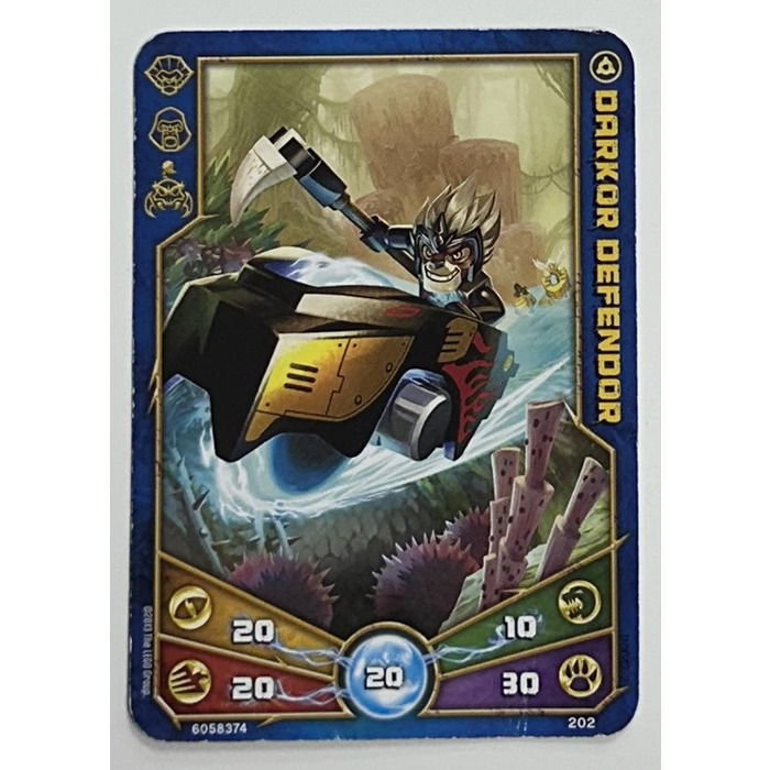 LEGO Legends of Chima Deck 2 Game Card 202 - Darkor Defendor | Brick ...