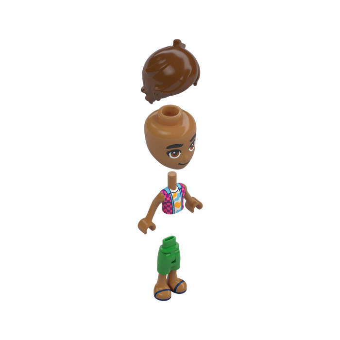 LEGO Leo with Checkered Shirt and Bright Green Shorts Minifigure ...