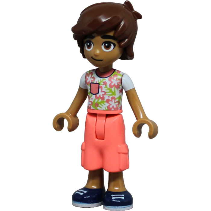 LEGO Leo with Floral Top and Coral Cargo Pants Minifigure | Brick Owl ...