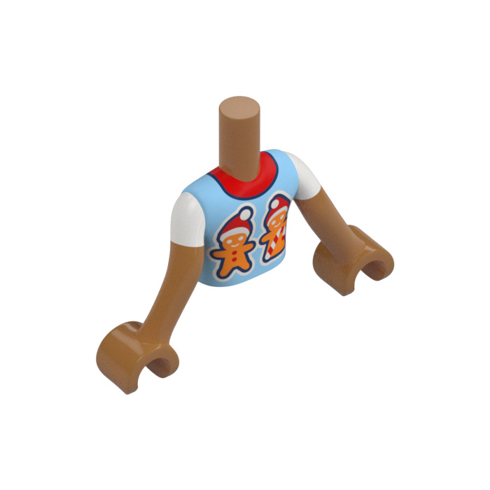 LEGO Leo with Gingerbread Men Pyjamas Friends Torso (Boy) | Brick Owl ...