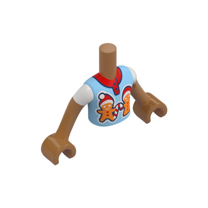 LEGO Leo with Gingerbread Men Pyjamas Friends Torso (Boy) | Brick Owl ...