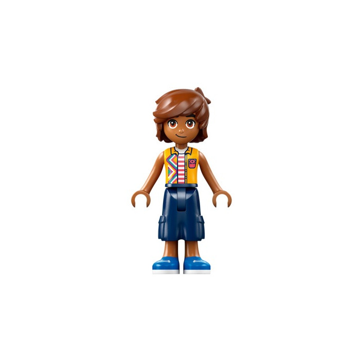 LEGO Leo with Light Orange Shirt and Dark Blue Shorts Minifigure ...