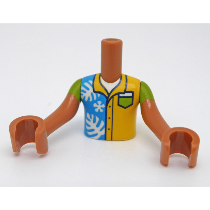 LEGO Leo with Yellow and Azure Shirt Friends Torso (Boy) (73161 ...