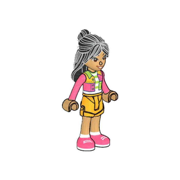 LEGO Liann with Coral Jacket and Orange Shorts Minifigure | Brick Owl ...