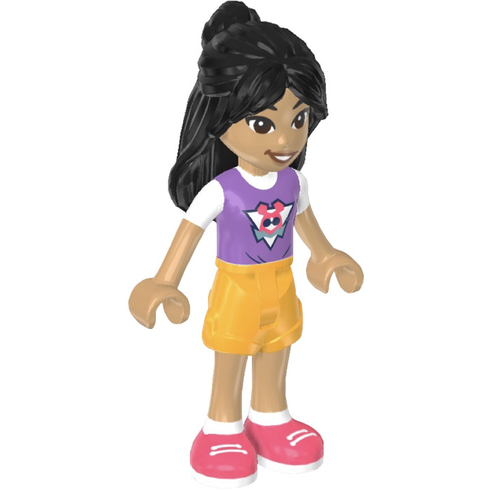 LEGO Liann with Lavender Top and Orange Shorts Minifigure | Brick Owl ...