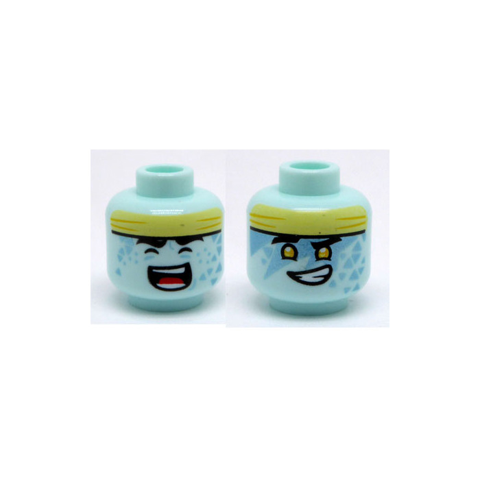 LEGO Light Aqua Avatar Jay Head (3626) | Brick Owl - LEGO Marketplace