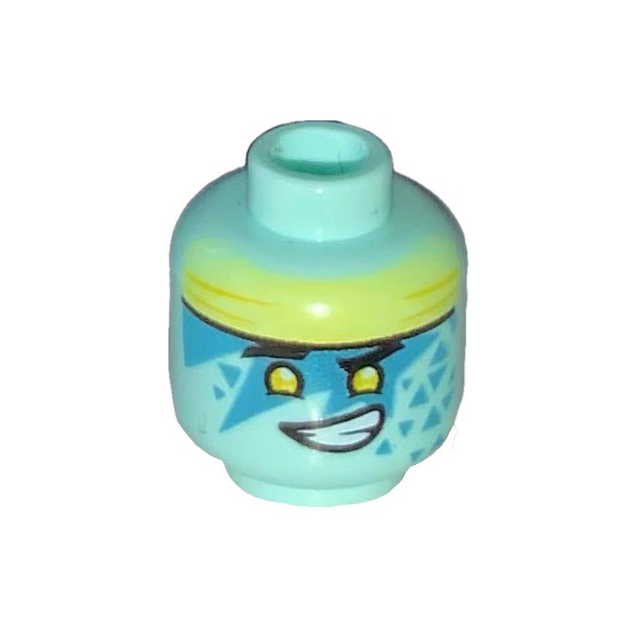 LEGO Light Aqua Avatar Jay Head (3626) | Brick Owl - LEGO Marketplace