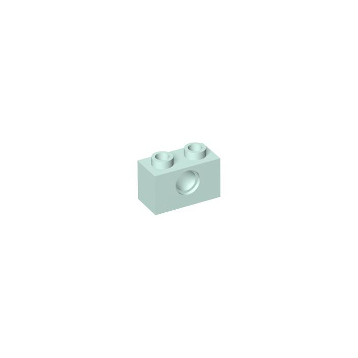 LEGO Light Aqua Brick 1 x 2 with Hole (3700) | Brick Owl - LEGO Marketplace