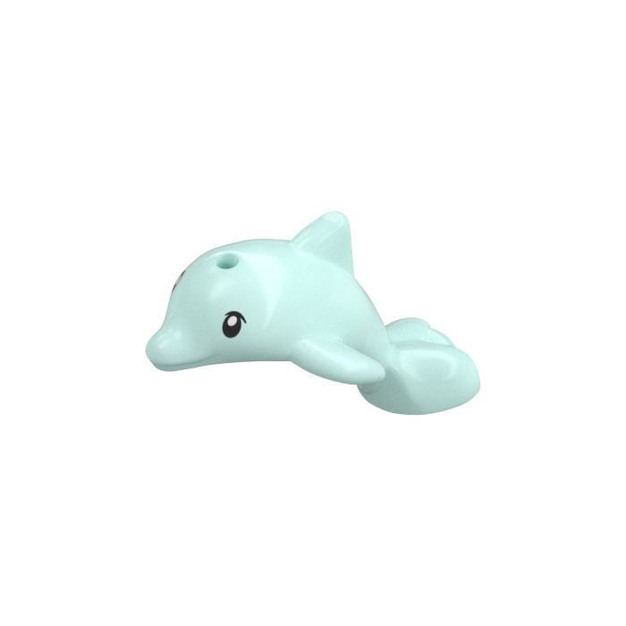 LEGO Light Aqua Dolphin Baby with Eyes and Eyelashes (49579 / 51070 ...