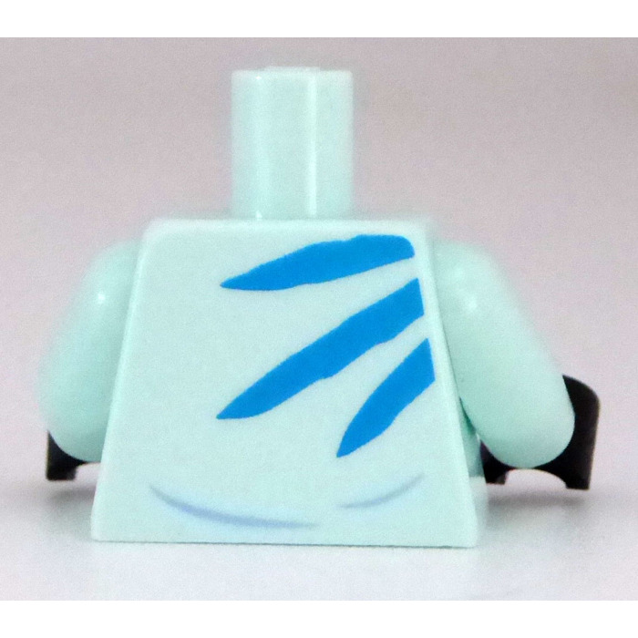 LEGO Light Aqua Jack Davids with Aqua Hoodie Minifig Torso (973 / 76382 ...
