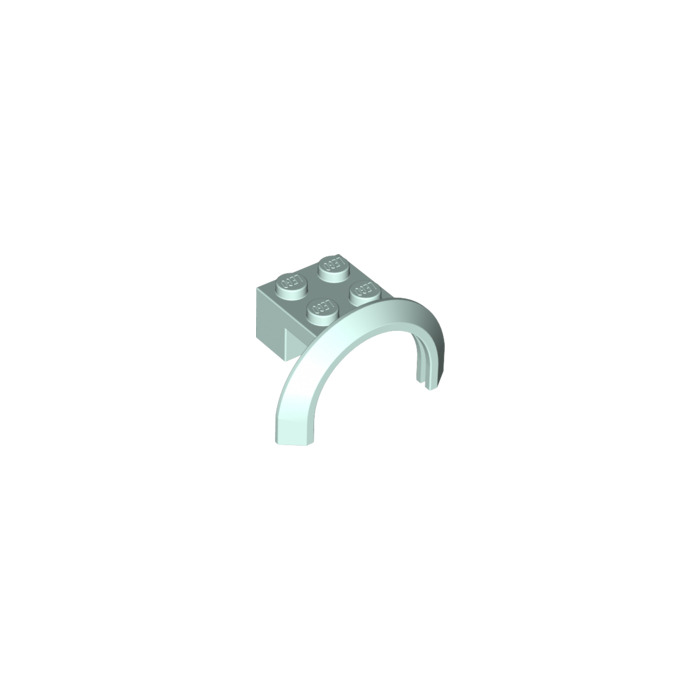 LEGO Light Aqua Mudguard Brick 2.5 x 4 x 1.7 with Wheel Arch (50745 ...