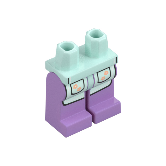 LEGO Light Aqua Nonna with Floral Apron Minifigure Hips and Legs (10970 ...