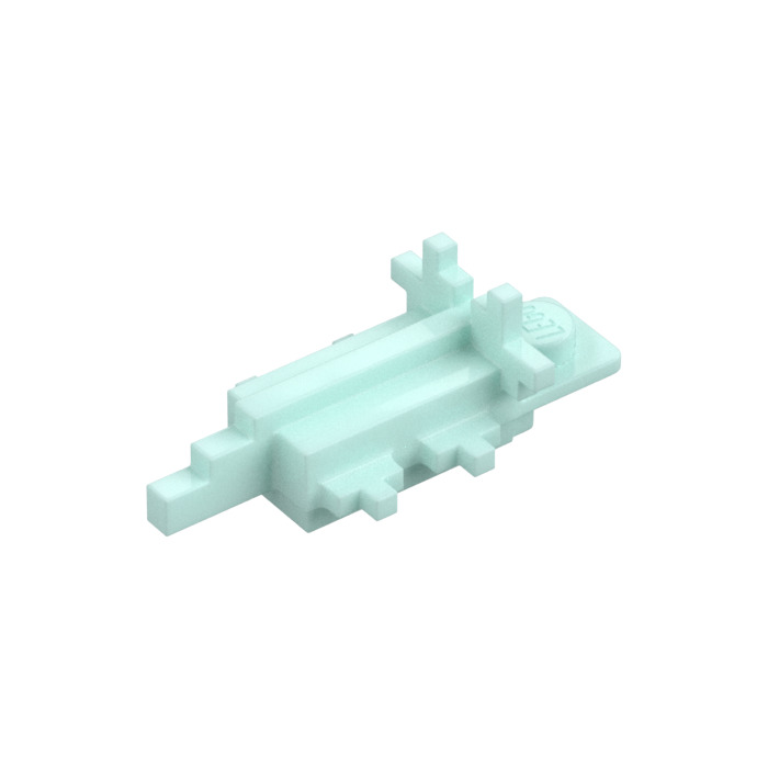 LEGO Light Aqua Pixelated Minecraft Axolotl Body (86879) | Brick Owl ...