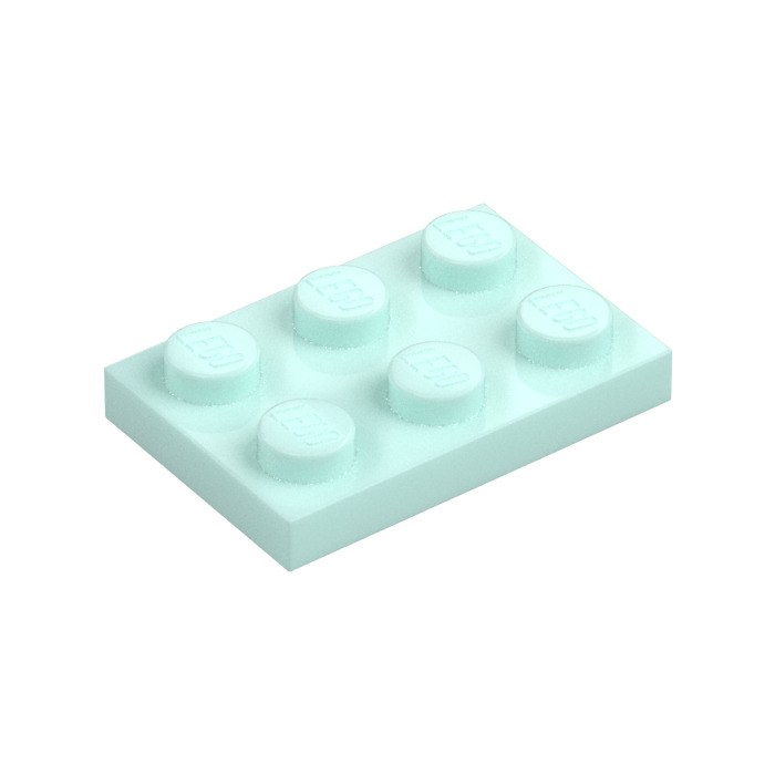 LEGO Light Aqua Plate 2 x 3 (3021) | Brick Owl