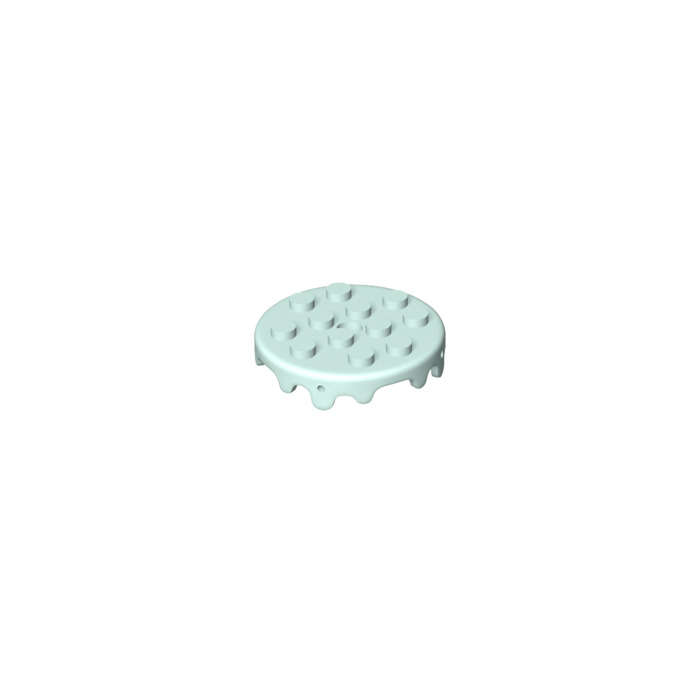 LEGO Light Aqua Plate 4 x 4 Round Cake Frosting (65702) | Brick Owl ...