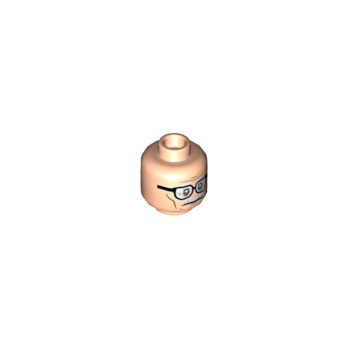 LEGO Light Flesh Alfred Pennyworth with White Hair Minifigure Head ...