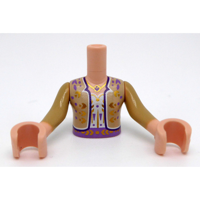 LEGO Light Flesh Anna with White Dress Friends Torso (35677 / 92456 ...