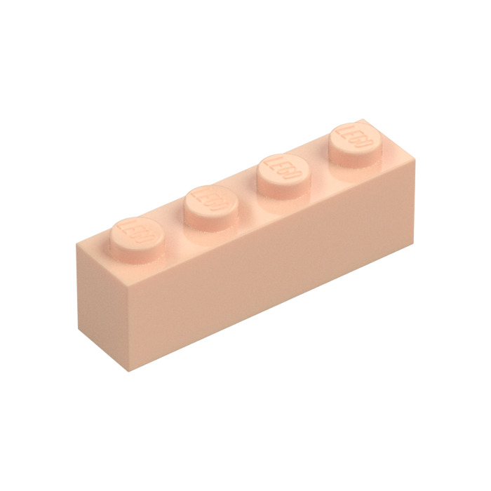 LEGO Light Flesh Brick 1 x 4 with Wario Mouth (3010 / 112547) | Brick Owl