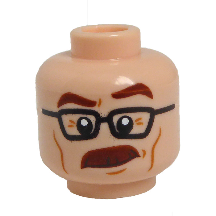 LEGO Light Flesh Commissioner Gordon with Brown Coat Minifigure Head ...