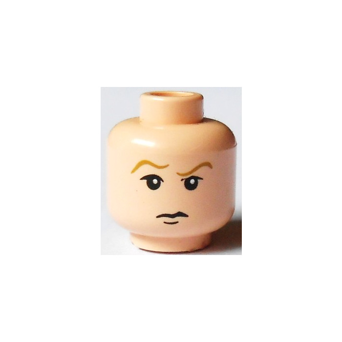 LEGO Draco Malfoy Minifigure Head with Brown Eyebrows (3626) | Brick ...