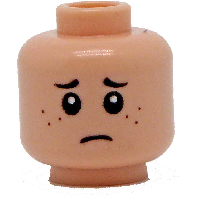 LEGO Light Flesh Dual Sided Child Head with Freckles with Sad ...