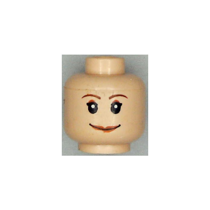 LEGO Female Head with Brown Eyebrows and Red Lips (14750 / 99197 ...