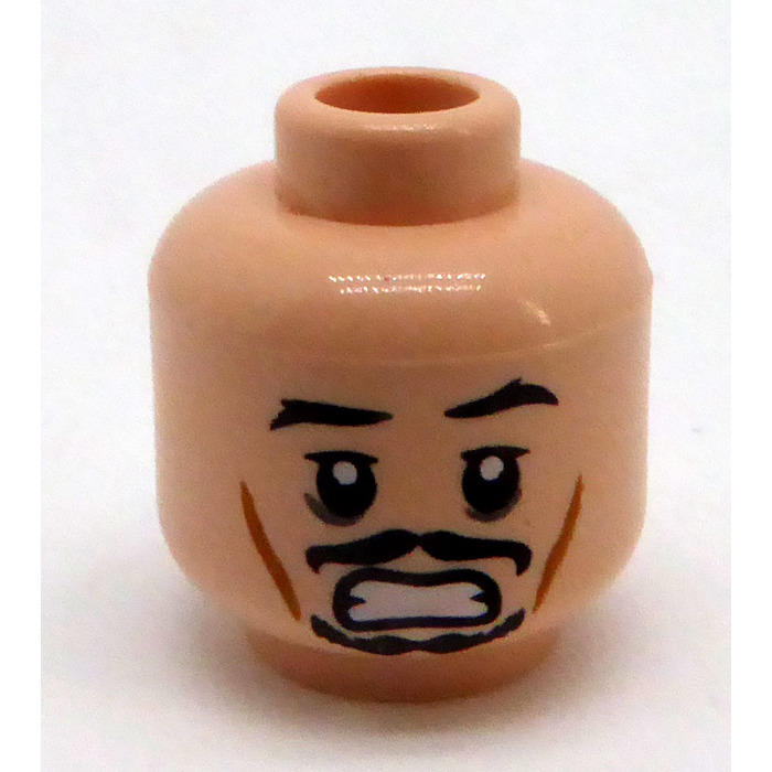 LEGO Light Flesh Head with Jack Sparrow Smile / Scared Patterns (95266 ...