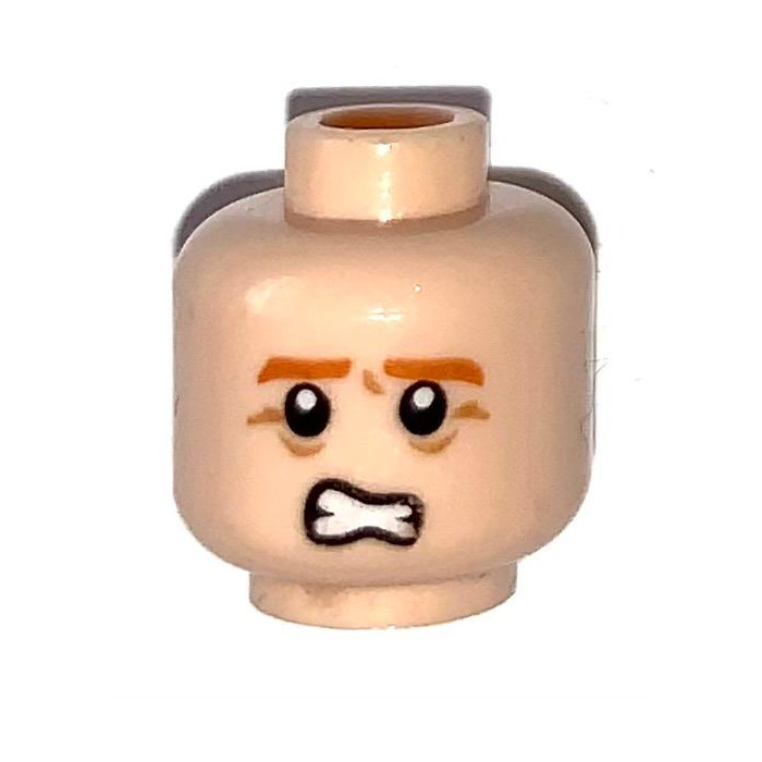 LEGO Light Flesh Head with Orange Eyebrows, Frown + Scared (10412 / ...