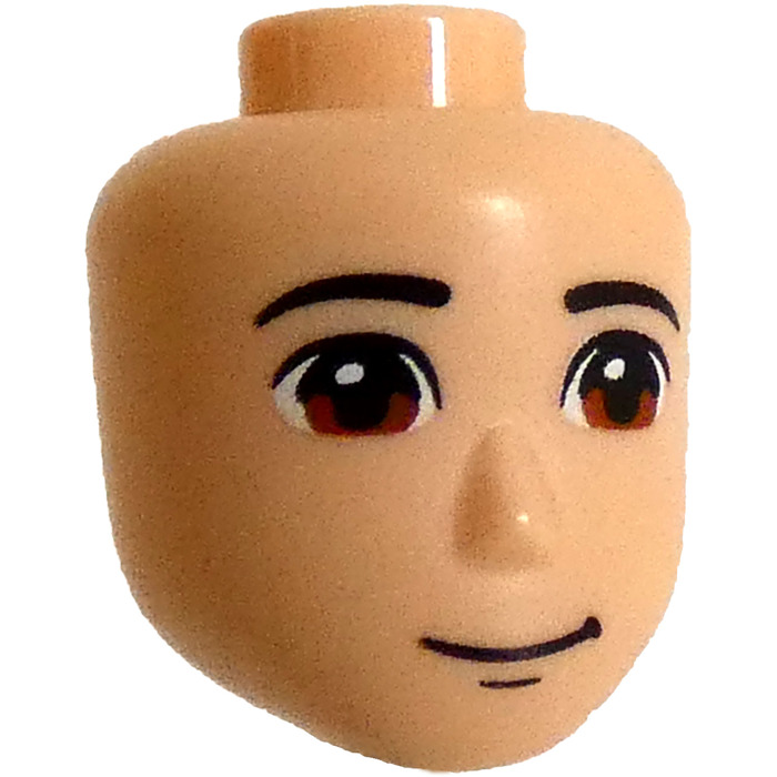 LEGO Light Flesh Kristoff with Black Tunic Male Minidoll Head (61066 / ...