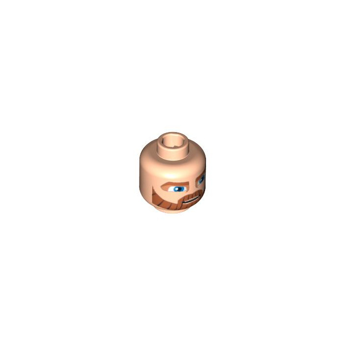 LEGO Light Flesh Minifigure Head Cartoon Style with Thick Beard (3626 / ...