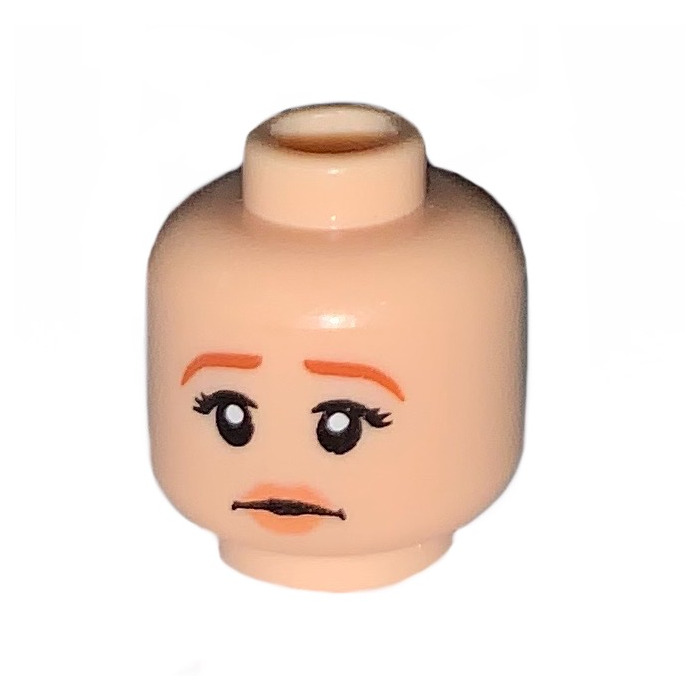 LEGO Light Flesh Minifigure Head Dual Sided with Peach Lips and Smile ...