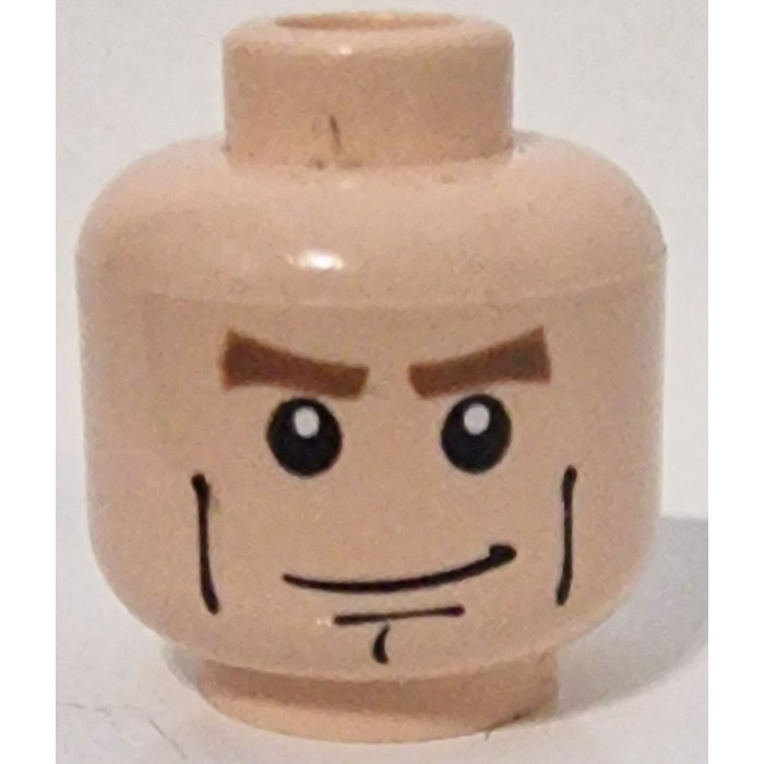 LEGO Minifigure Head with Chin Dimple & Cheek Lines Decoration (3626 / ...