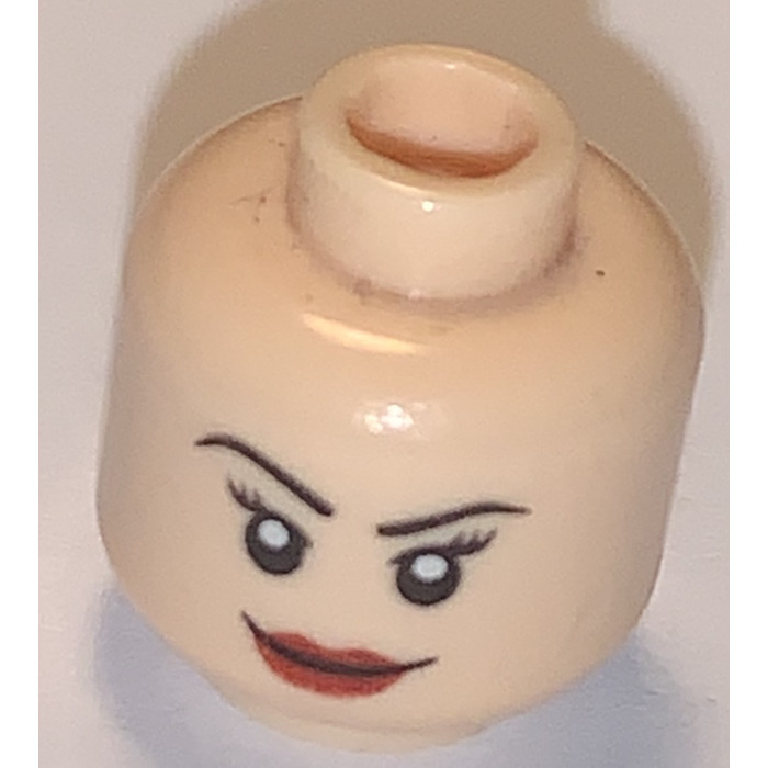 LEGO Light Flesh Plain Head with Red Lips, Smile Angry (10348 / 99868 ...