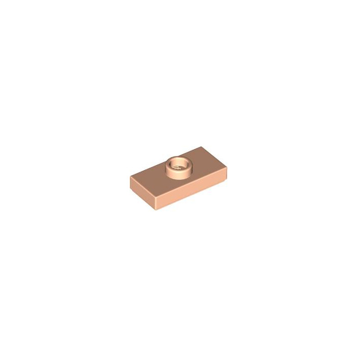 LEGO Light Flesh Plate 1 x 2 with 1 Stud (with Groove and Bottom Stud ...