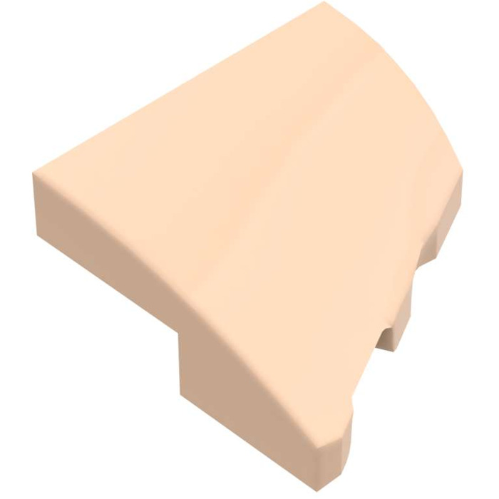 LEGO Light Flesh Slope 2 x 2 x 0.6 Curved Angled Left (5095 / 118554 ...