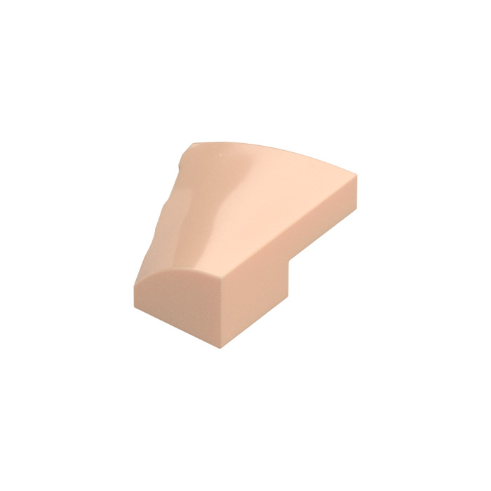 LEGO Light Flesh Slope 2 x 2 x 0.6 Curved Angled Left (5095 / 118554 ...